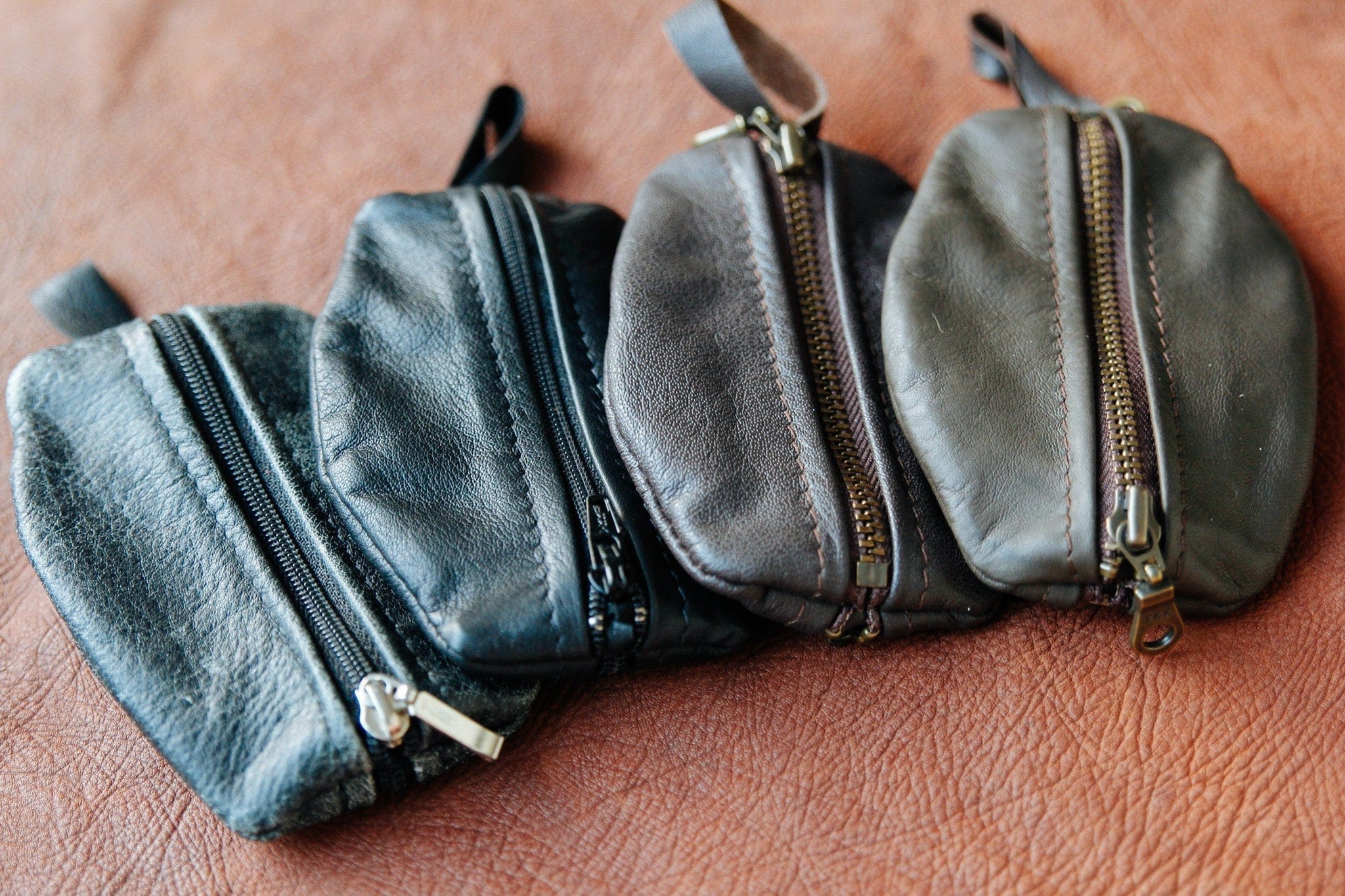 Double Sided Key & Coin Pouch- MADE IN AUSTRALIA - Genuine Leather ...