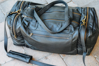 Leather Overnight Travel Bag Duffle Made In Australia Handcrafted – The ...