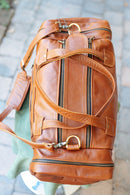 Leather Overnight Travel Bag Duffle Made In Australia Handcrafted – The ...