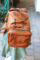 Leather Overnight Travel Bag Duffle Made In Australia Handcrafted – The ...