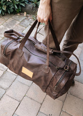 Leather Overnight Travel Bag Duffle Made In Australia Handcrafted – The ...