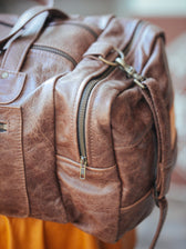 Leather Overnight Travel Bag Duffle Made In Australia Handcrafted – The ...